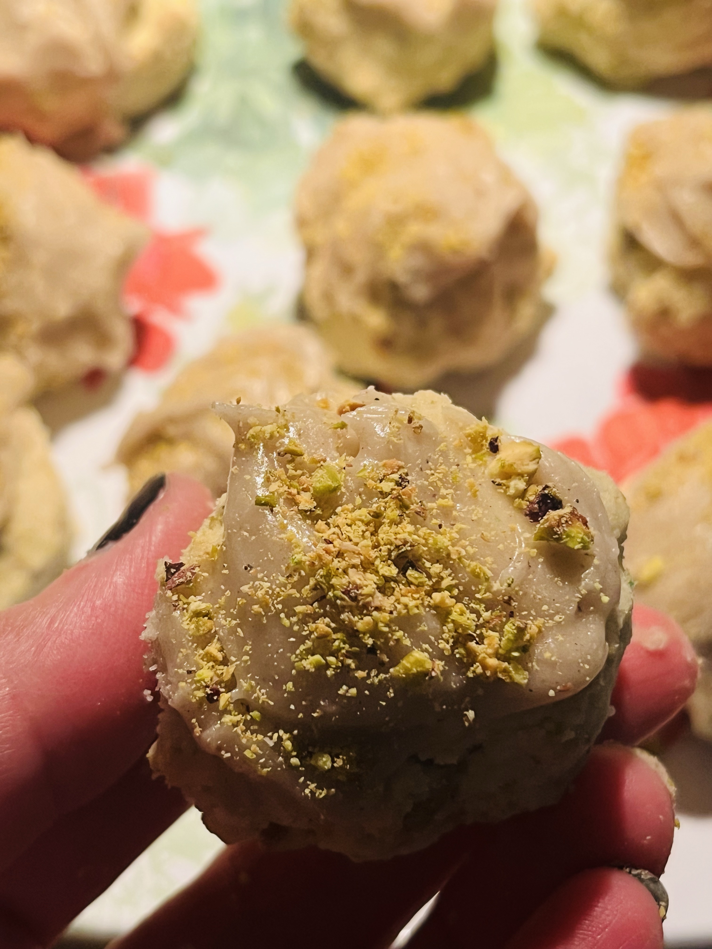 Pistachio Drop Cookies w/Brown Butter Frosting | The Historical Homemaker