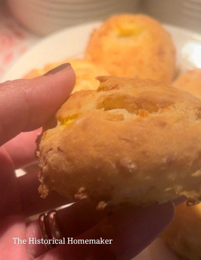 Yellow Squash-Cheddar Biscuits | The Historical Homemaker