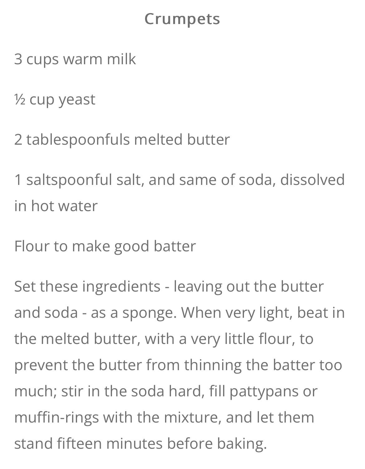 Homemade Crumpets – a Favorite of Lucy Hayes | The Historical Homemaker