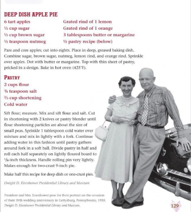 President Eisenhower’s Apple Pie | The Historical Homemaker