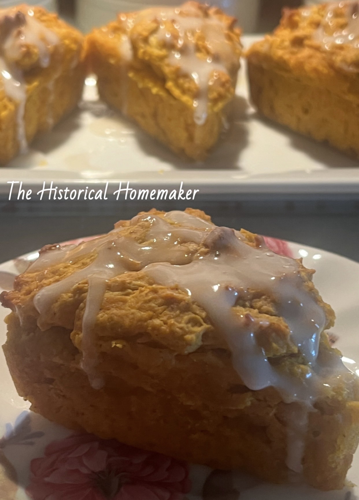 Maple Pumpkin Scones | The Historical Homemaker
